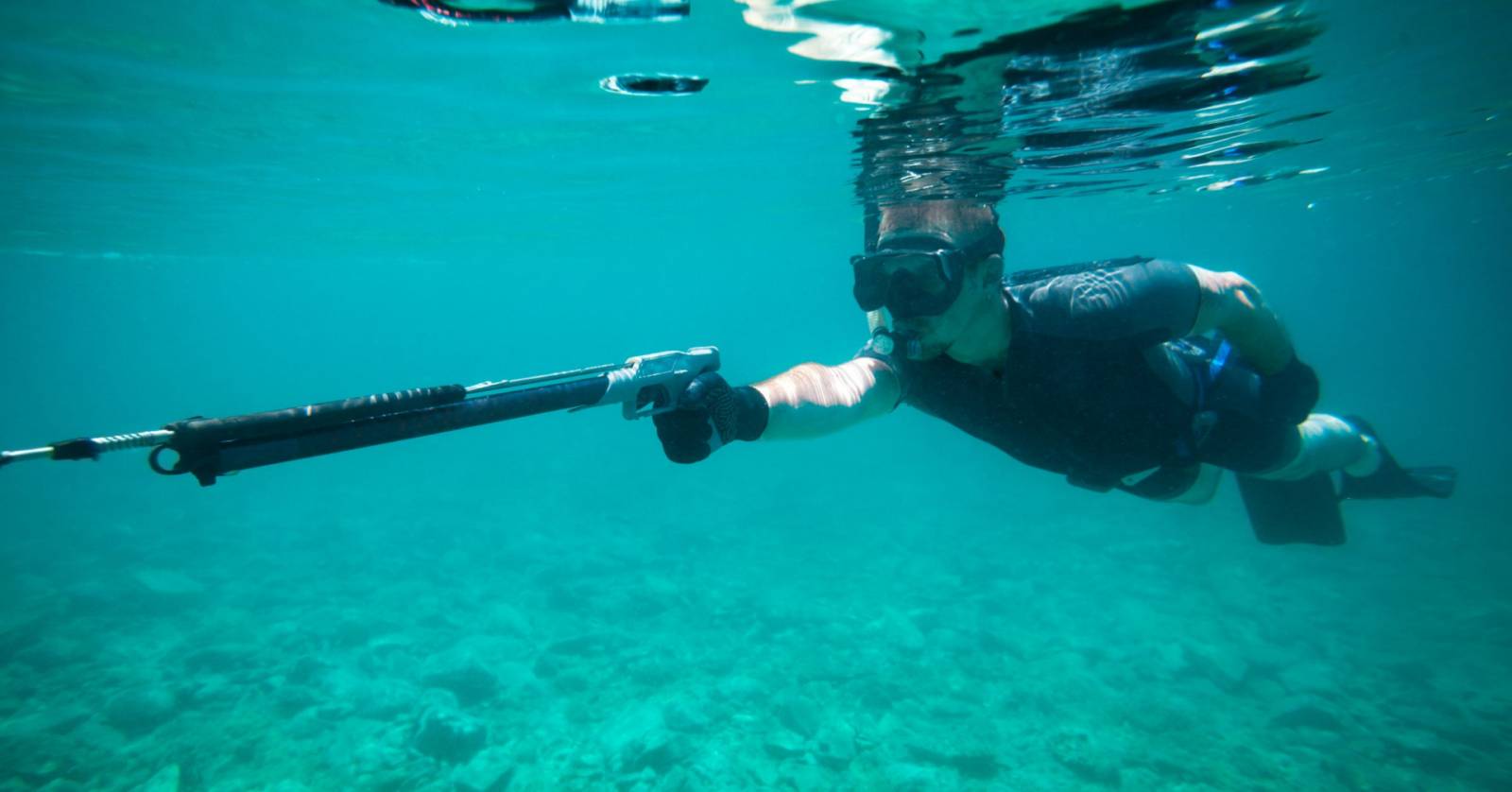 Diving Spear Gun AB Biller Mahogany Longshot Wood Speargun - 36 Inch ...